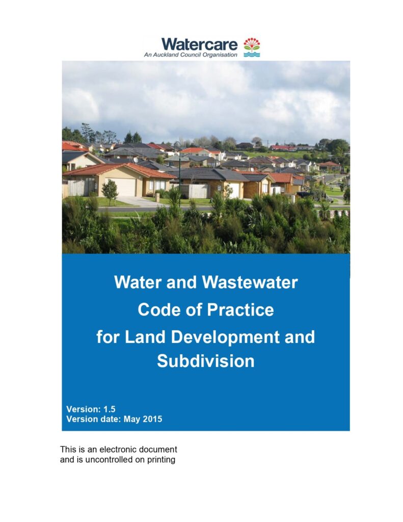Water and Wastewater Code of Practice for Land Development and ...