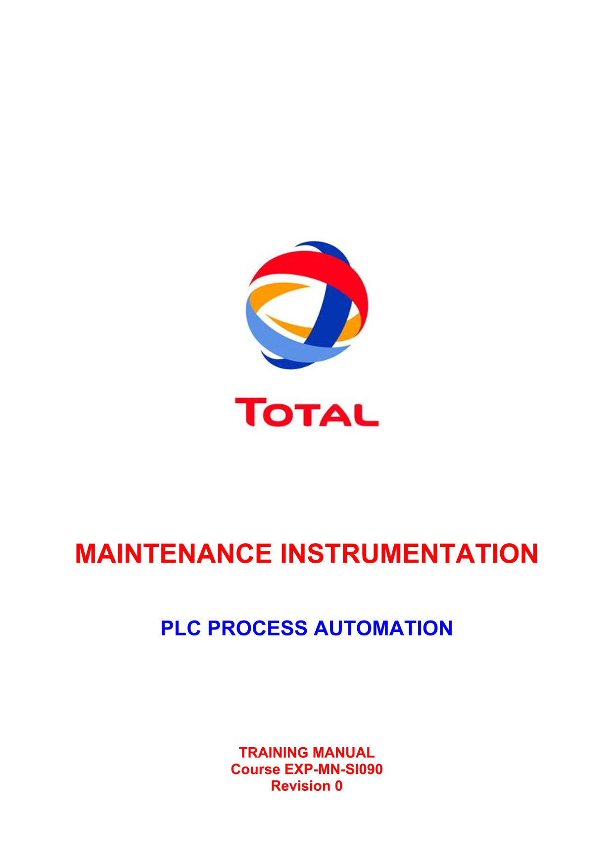Maintenance Instrumentation (PLC Process Automation) - AquaEnergy Expo ...