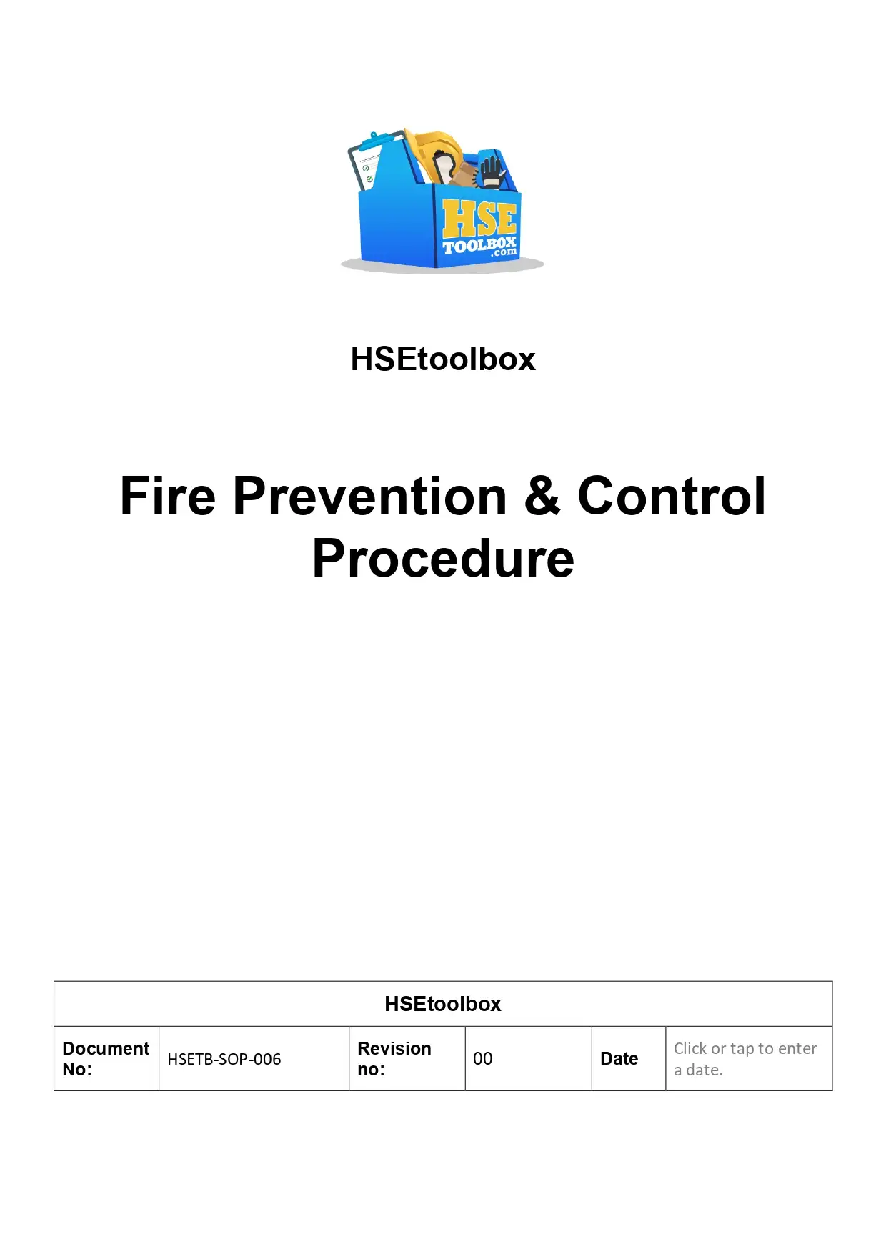 Fire Prevention & Control Procedure - AquaEnergy Expo Knowledge Hub