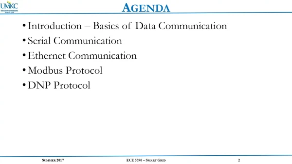 Basics of Data Communication Serial Communication Ethernet ...